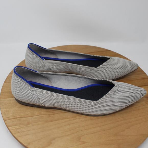 Rothy's | Shoes | Rothys Flats Womens The Point Knit Ballet Gray Work ...